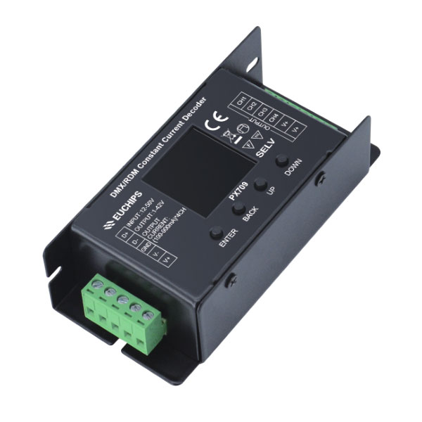 100-900mA*4ch DMX512/RDM Constant Current Decoder PX709 - Euchips