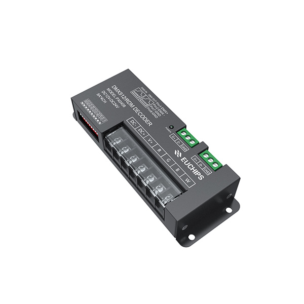 12-24VDC 8A*4ch DMX512/RDM RGBW Decoder - Euchips